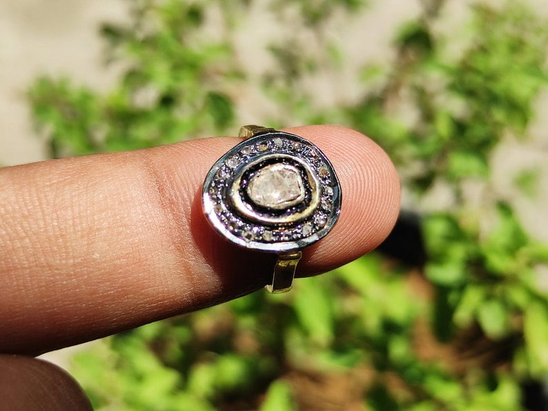 Diamond Ring - Victorian polki diamond ring - beautiful design ring ...