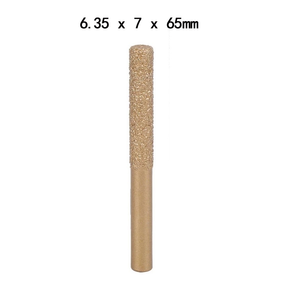 Diamond Router Bits Golden Brazed Straight Shank Milling Cutter For ...