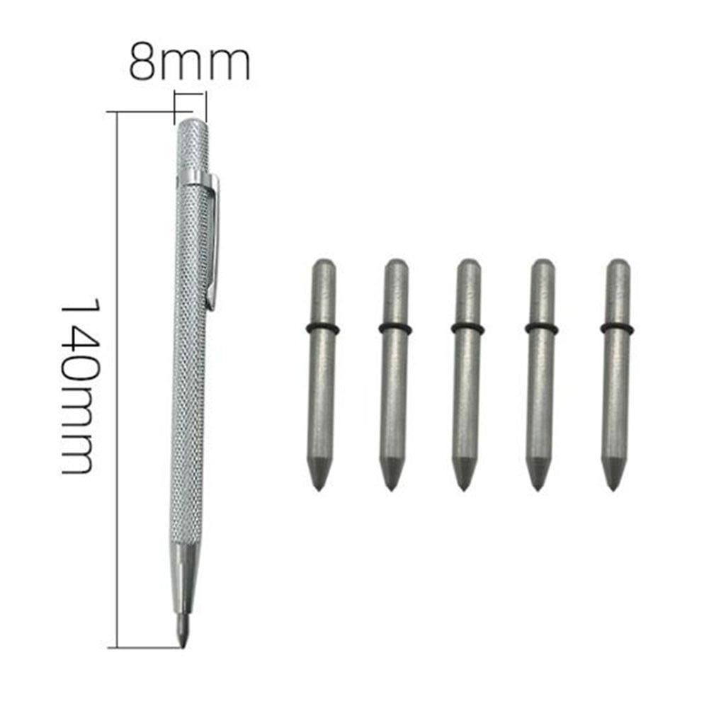 Diamond Scribing Pen with 5Pcs Carbide Tips Scriber Engraving Pen for ...