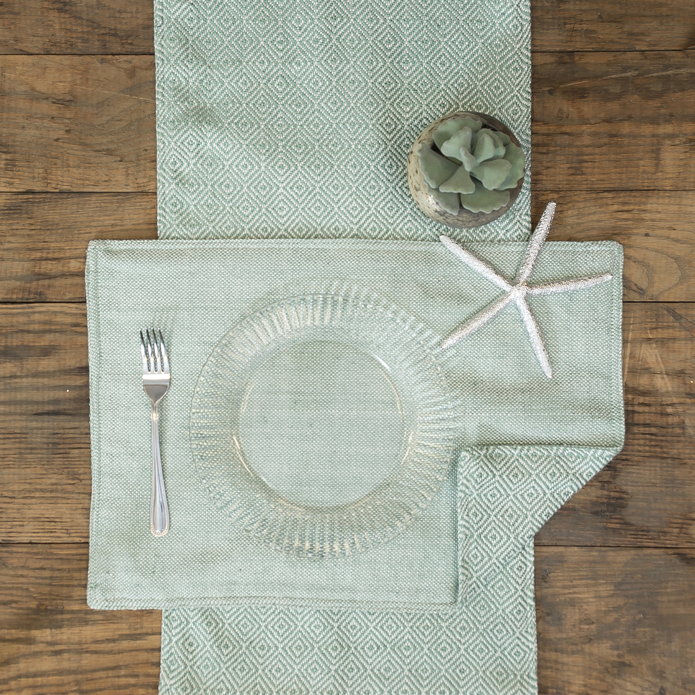 Diamond Sea Glass Placemat Set of 6 - Walmart.com