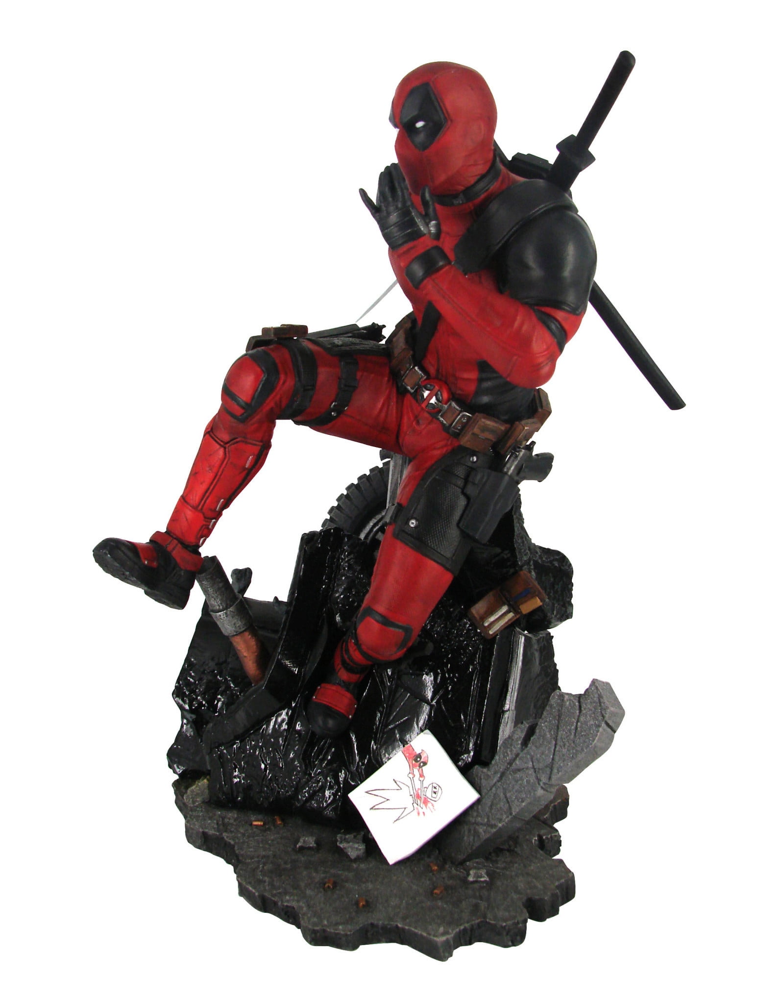 Diamond Select Toys Marvel Gallery Diorama PVC Deadpool Statue, Walmart ...