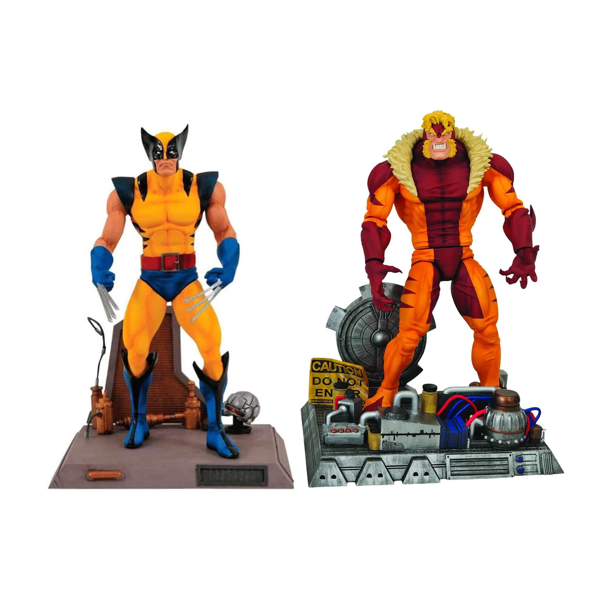 Diamond Select Toys Marvel Select: Sabretooth & Wolverine Action ...