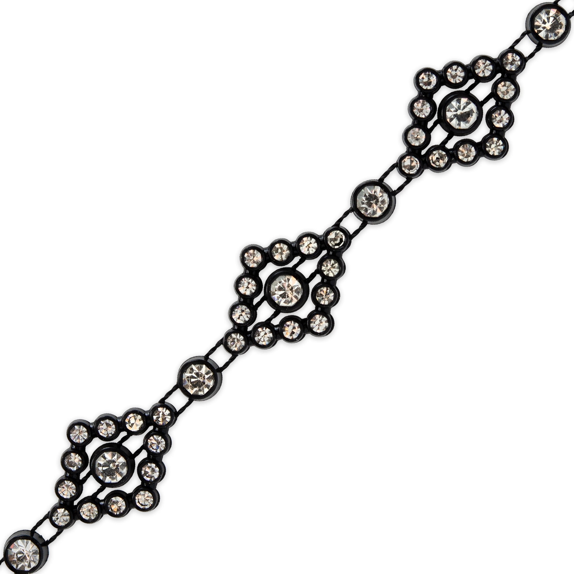 Diamond Shape Rhinestone Trim - SS18+SS9 by the yard (Sold by the Yard ...