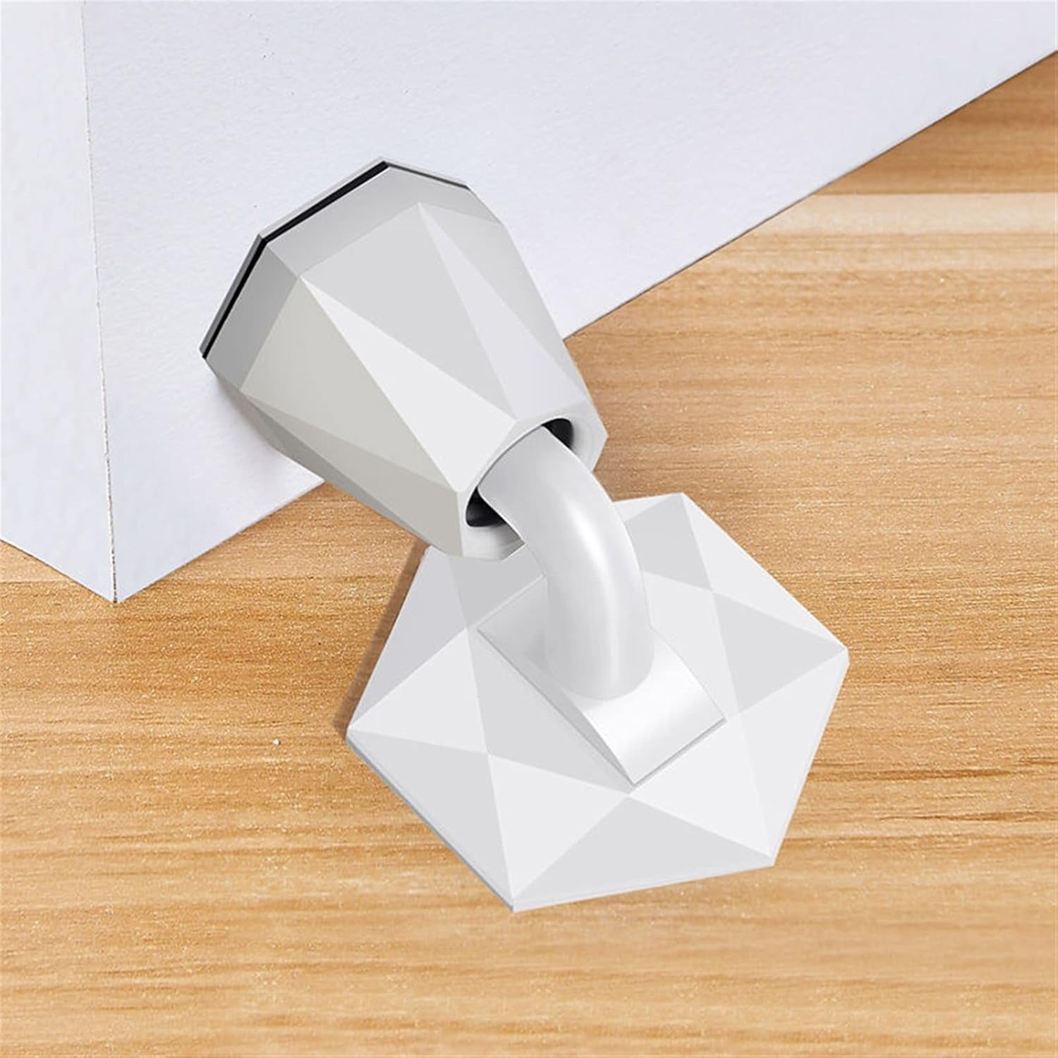 Diamond Shape Silicone Door Stopper Upgraded Suction Design No Punch ...