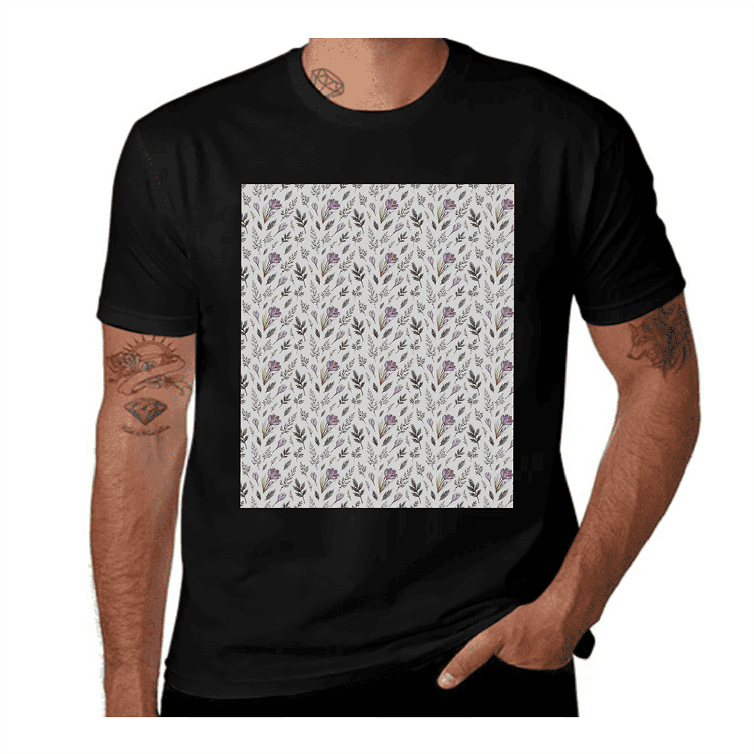 Diamond Shape Stripes-Plaid-White-Black- Casual Streetwea Everyday ...