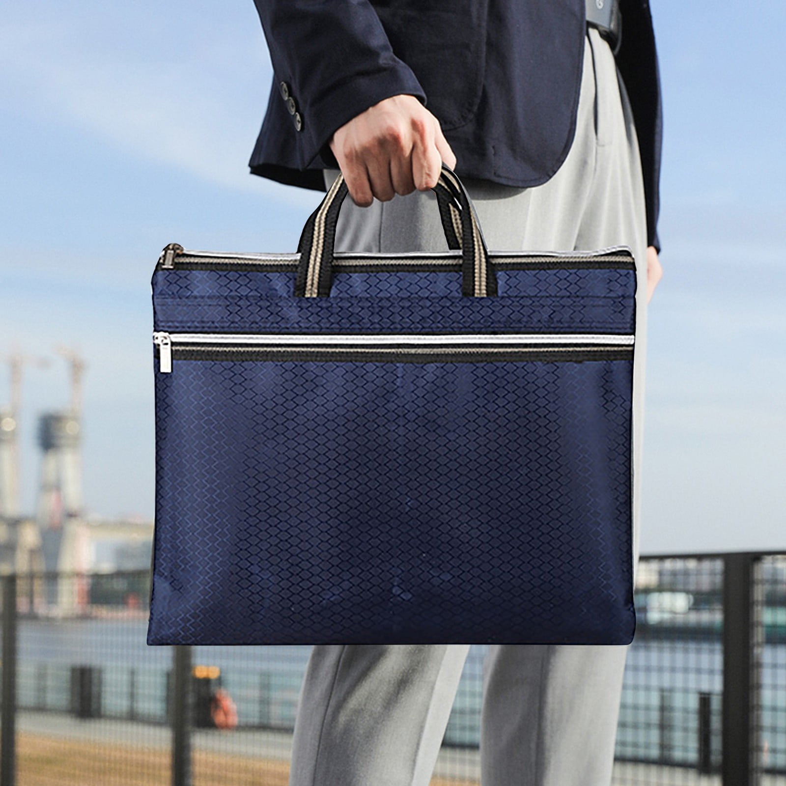 Diamond Shaped Document Bag Portable File Bag Printing Thickening ...