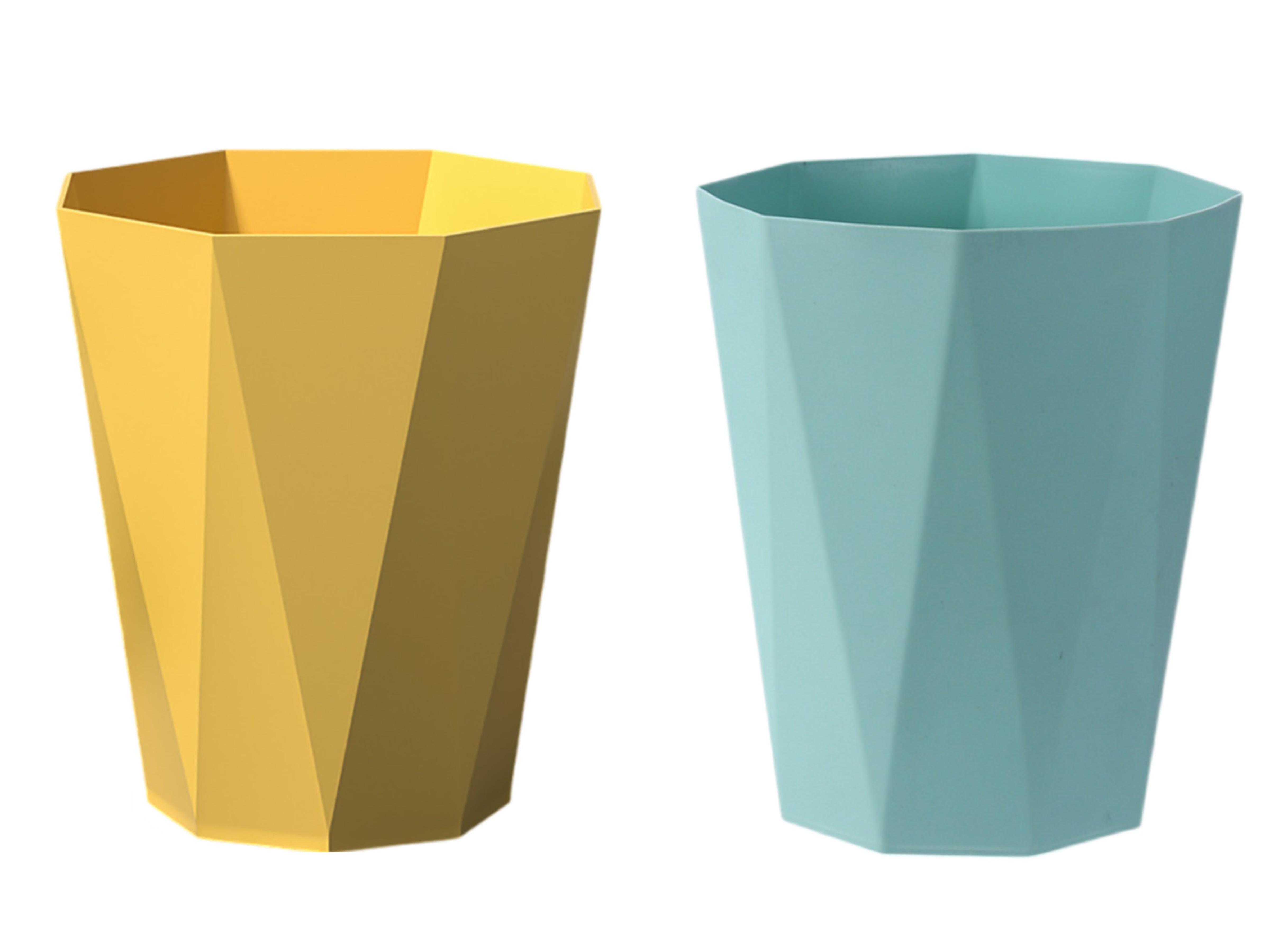 Diamond Shaped Trash Can & Wastebasket Plastic Trash Bin Garbage ...