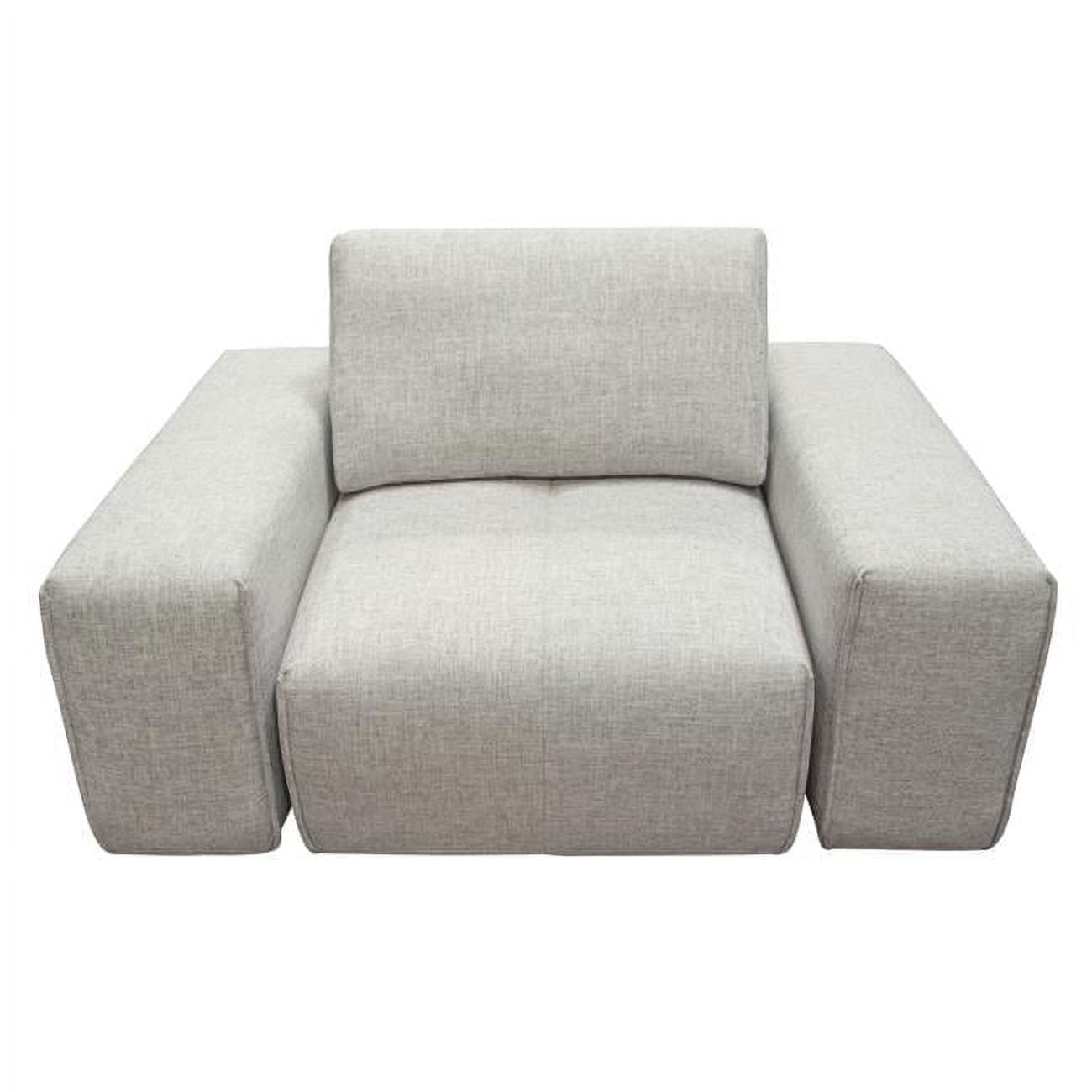 Diamond Sofa Jazz Modular 1-Seater with Adjustable Backrest, Light ...