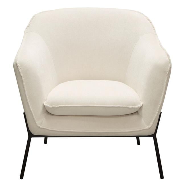 Diamond Sofa Status Accent Chair with Black Powder Coated Metal Leg ...