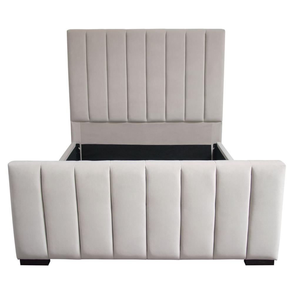 Venus Vertical Channel Tufted Eastern King Bed - Walmart.com