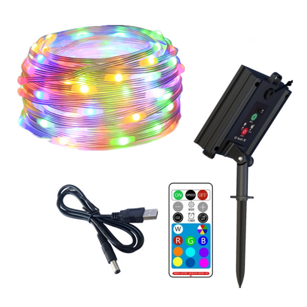 Diamond Solar Fairy Light RGB Fairy Garland Lamp USB IP65 Waterproof ...