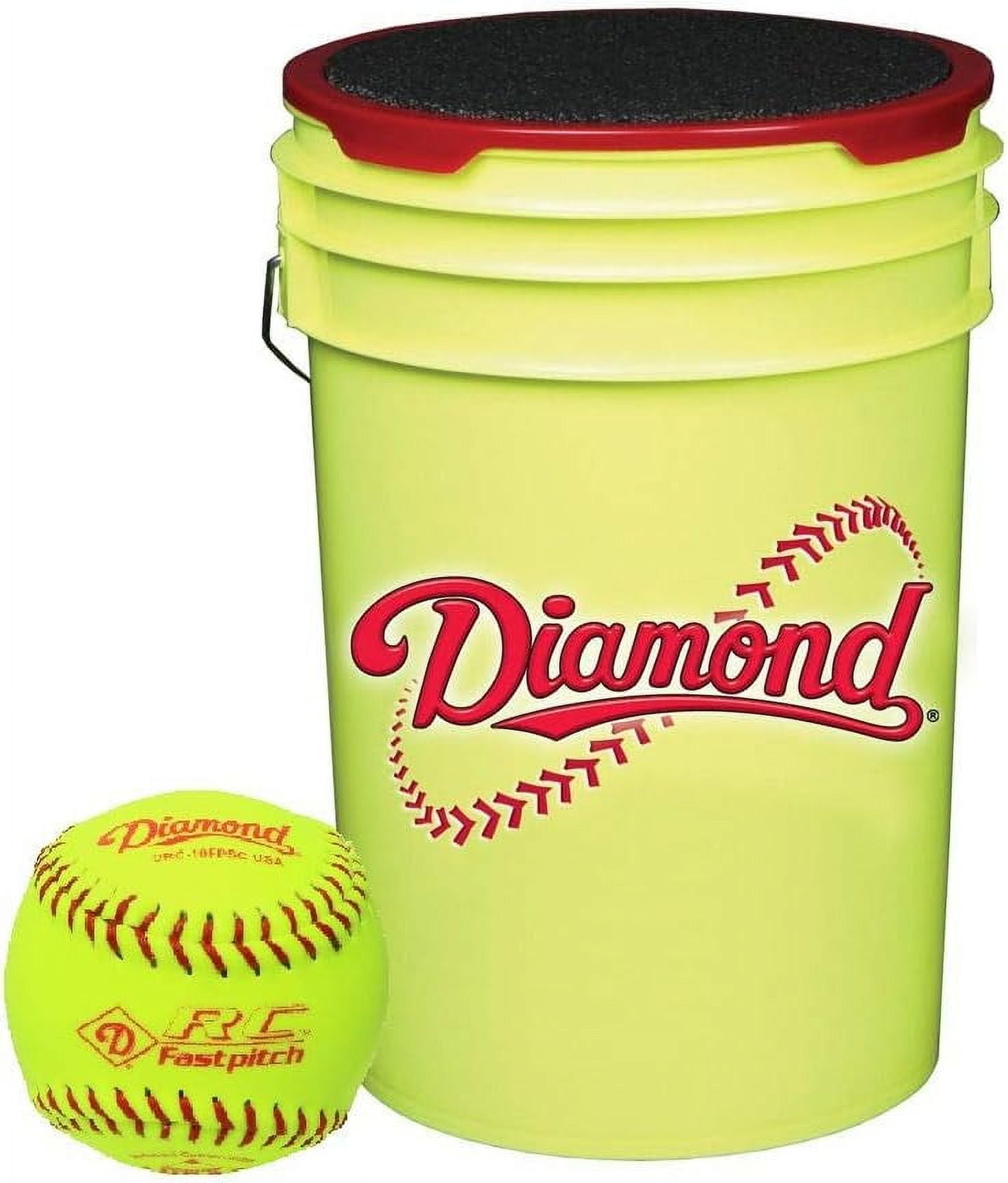 Diamond Sports 6-Gallon Yellow Ball Bucket with 18 DRC-10FPSC USA 10 ...