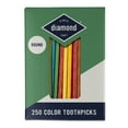 Diamond Colorful Square & Round Tip Party Toothpicks, 250 Count ...