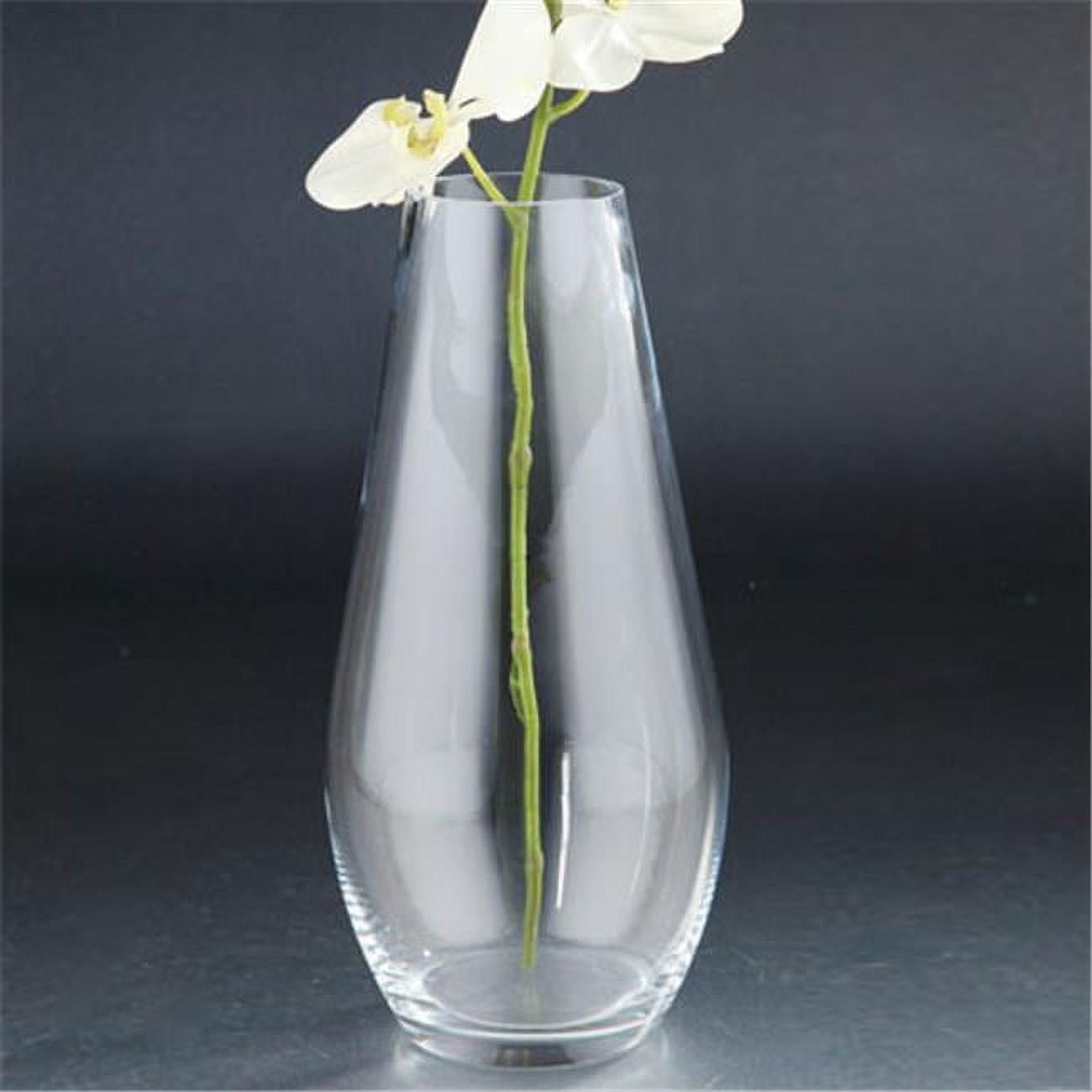 Diamond Star 60009 14 x 6.5 in. Glass Vase, Clear - Walmart.com