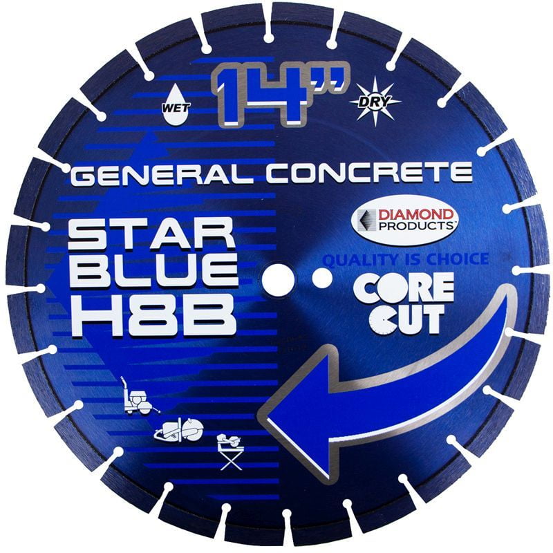 Diamond Star Blue High Speed Diamond Blade 14" X .125 X UNIV Universal ...