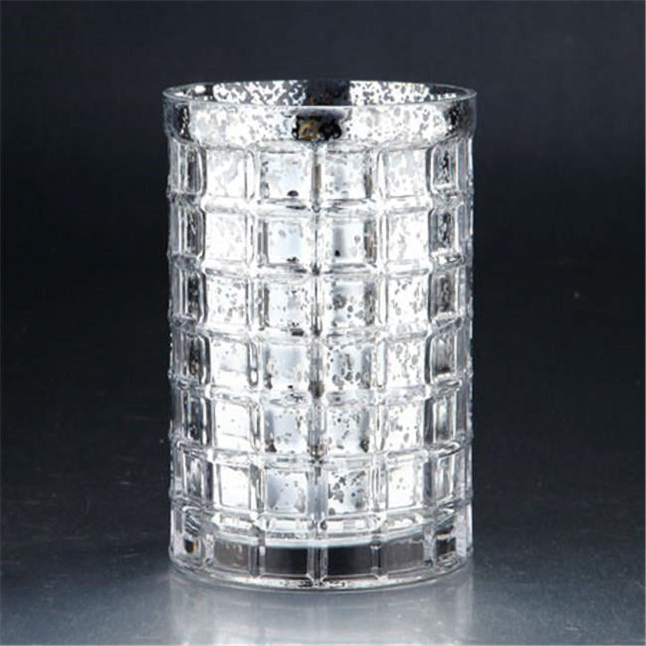 Diamond Star Glass Vase - Silver - 7.5 x 5 in. - Walmart.com
