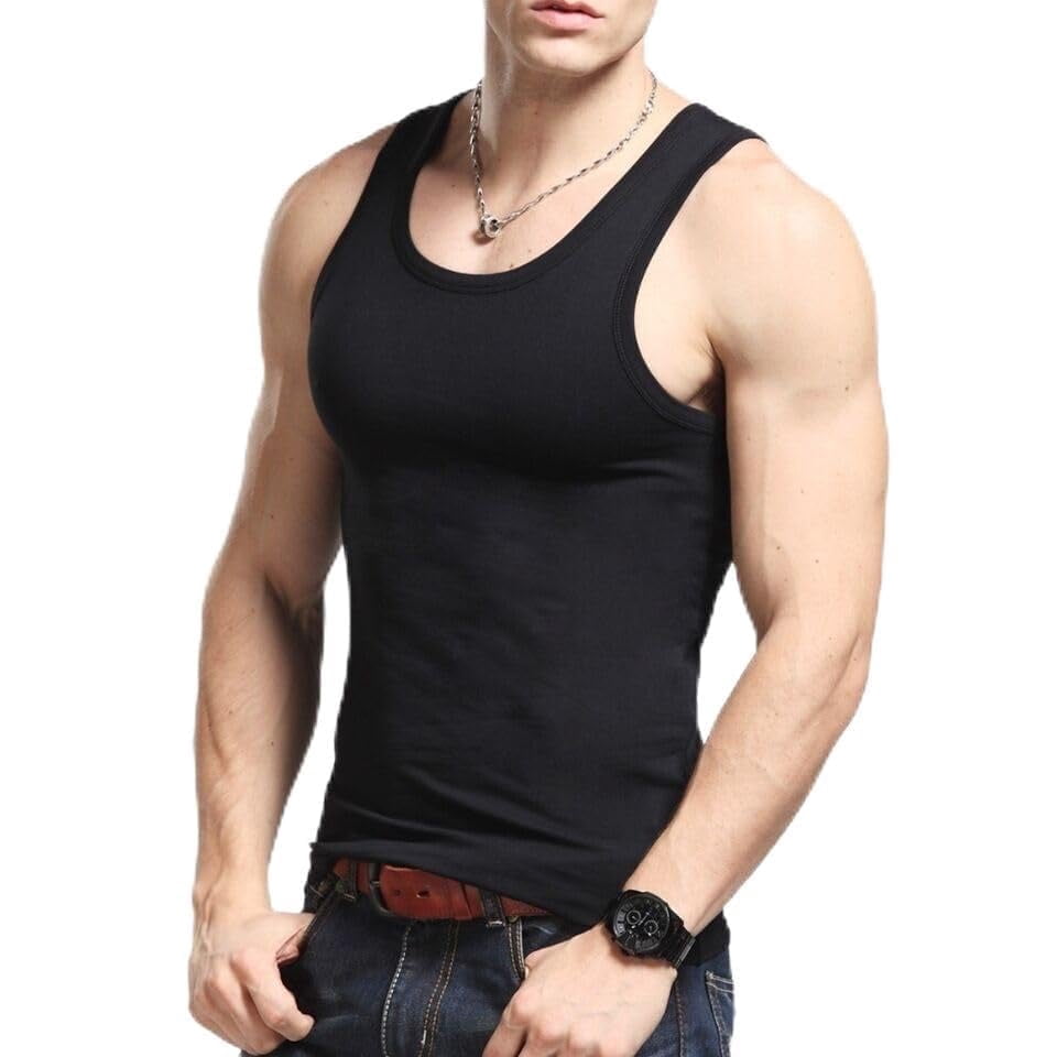 Diamond Star Men's Undershirts (Pack of 6) - Soft Cotton Blend, Tag ...