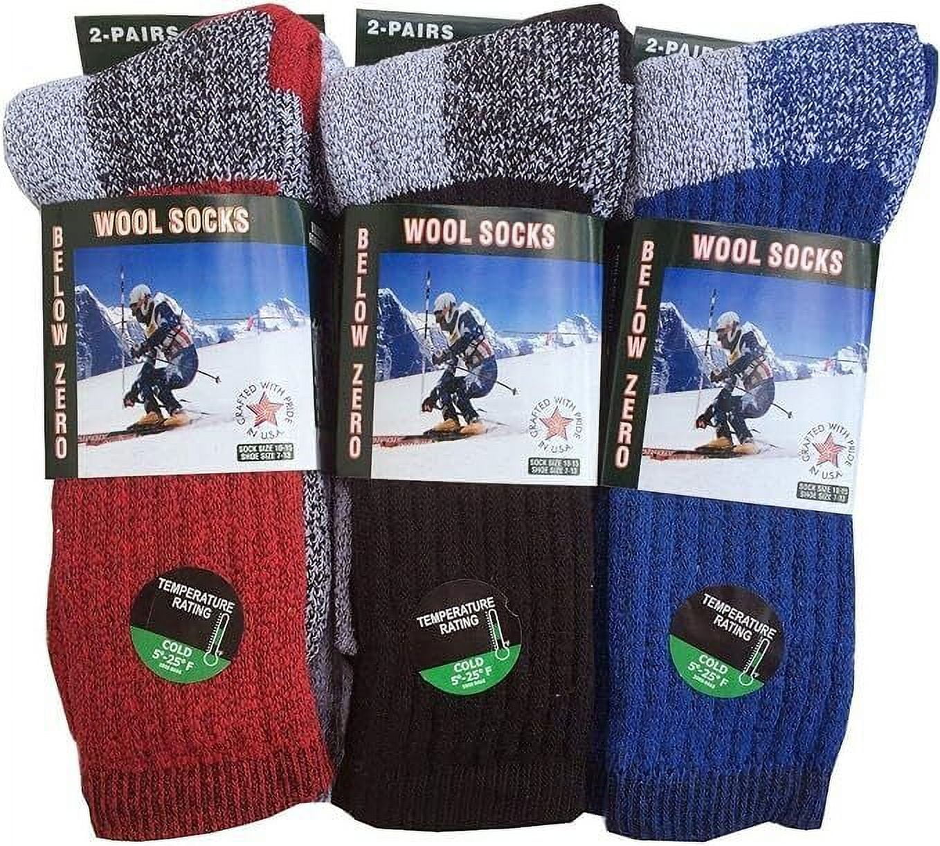Diamond Star Merino Wool Socks 6 Pairs Thermal Socks Insulated for Cold ...