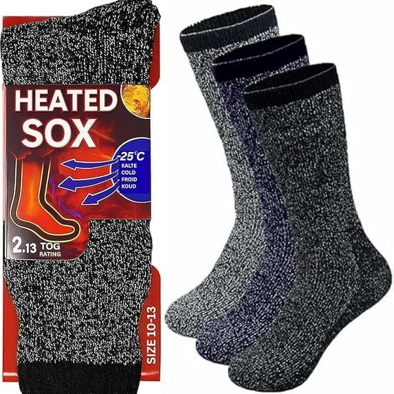 Diamond Star Thermal Insulated Winter socks for Men & Women, Thick Crew ...