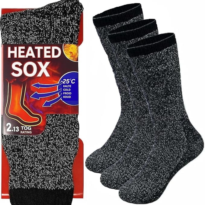 Diamond Star Thermal Insulated Winter socks for Men & Women, Thick Crew ...