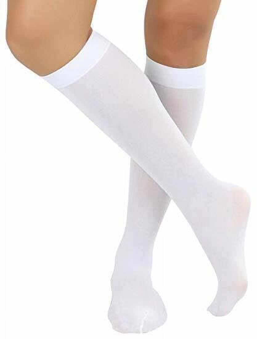 Diamond Star Women's Knee High Socks Trouser Socks, Stretchy Soft Thin ...