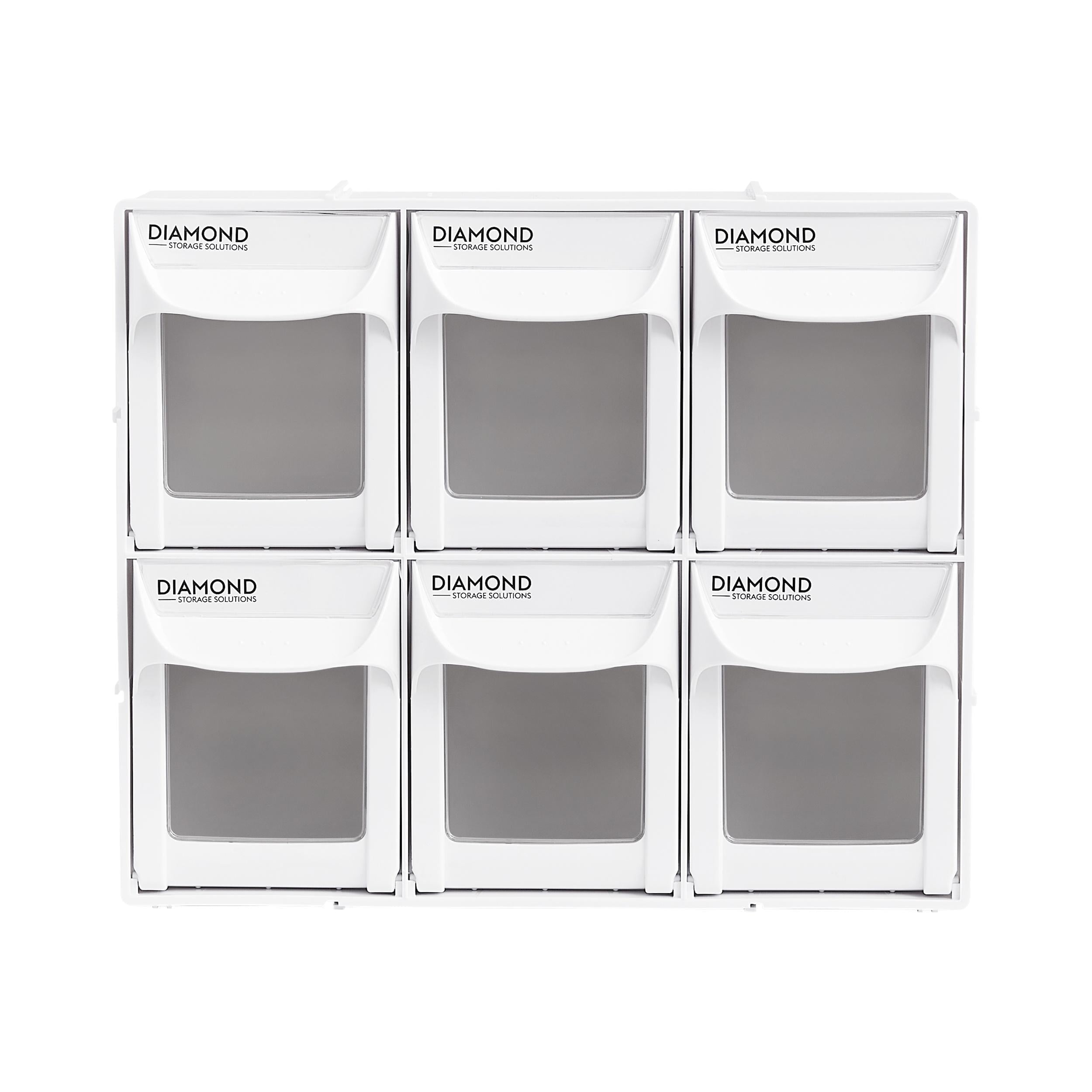 Diamond Storage Solutions - 6 Tip Out Bins, Half Width - Walmart.com