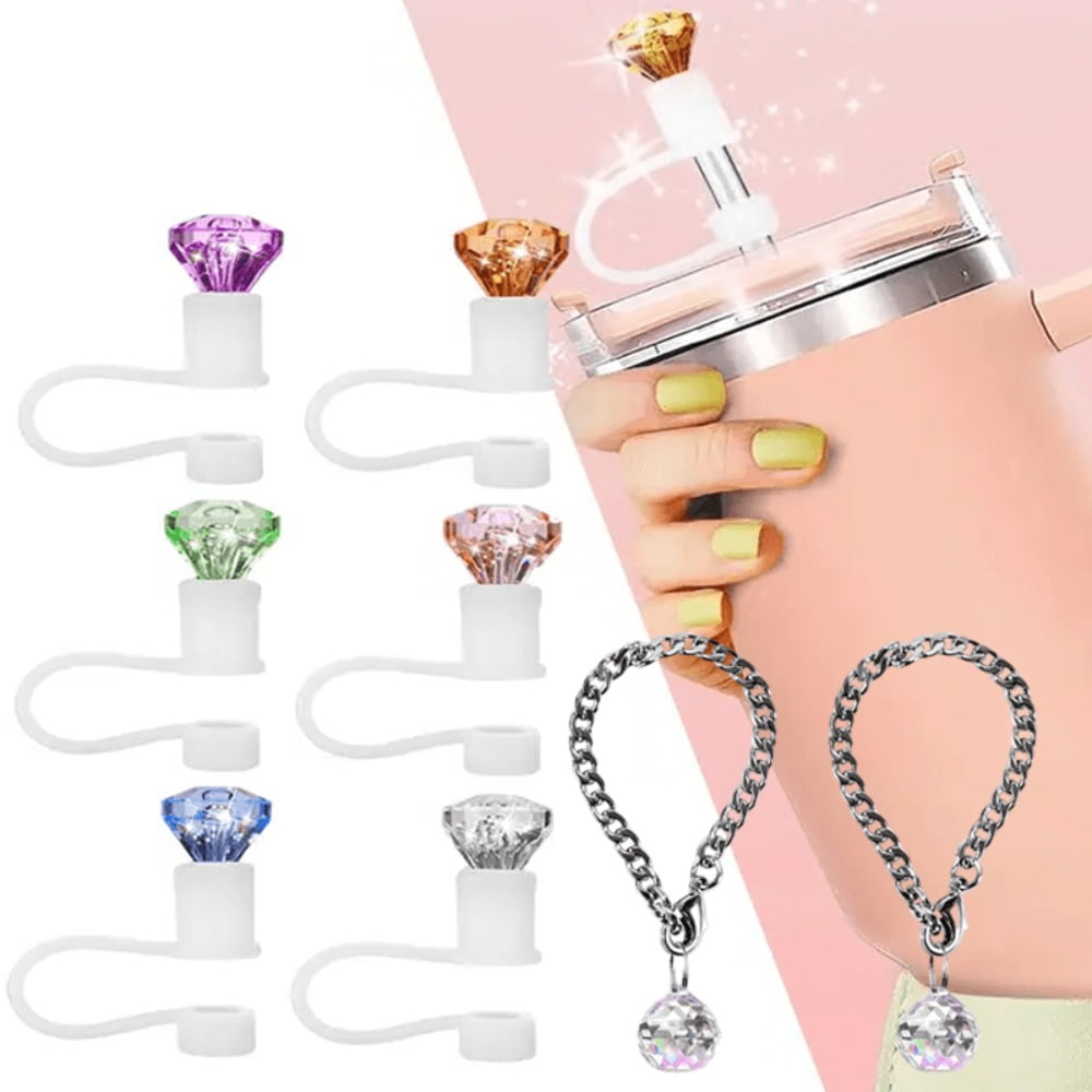 Diamond Straw Cover Cap 6 Pack for Brumate Era 30oz & 40oz Cups, with 2 ...