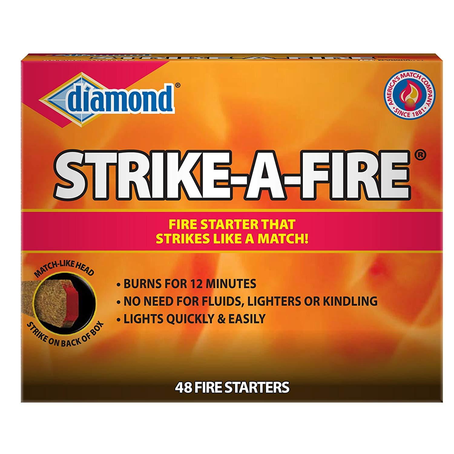 Diamond, Fire Starters, 48 or 96 ct, Portable Indoor & Outdoor ...