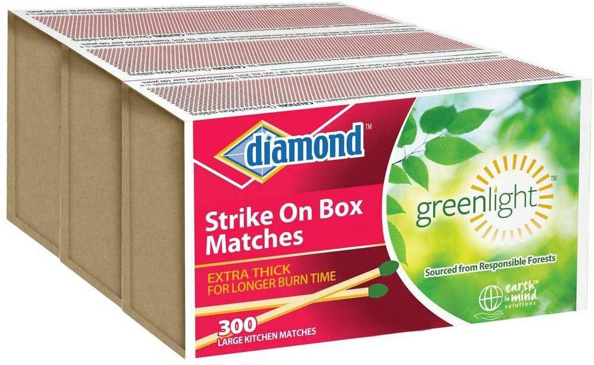 Diamond Strike On Box Matches, 3 Boxes of 300, Large Wooden Kitchen ...