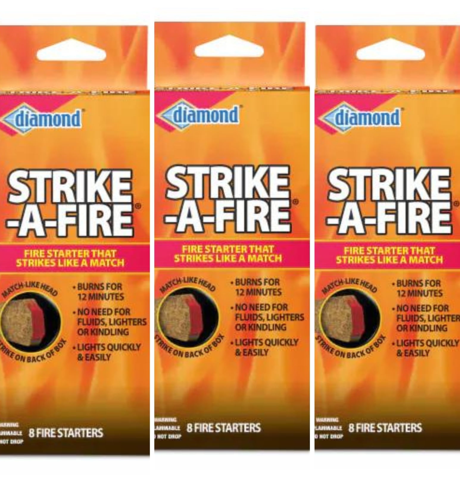 Diamond Strike a Fire Starter 8 Count 5 Pack Total 40 - Walmart.com