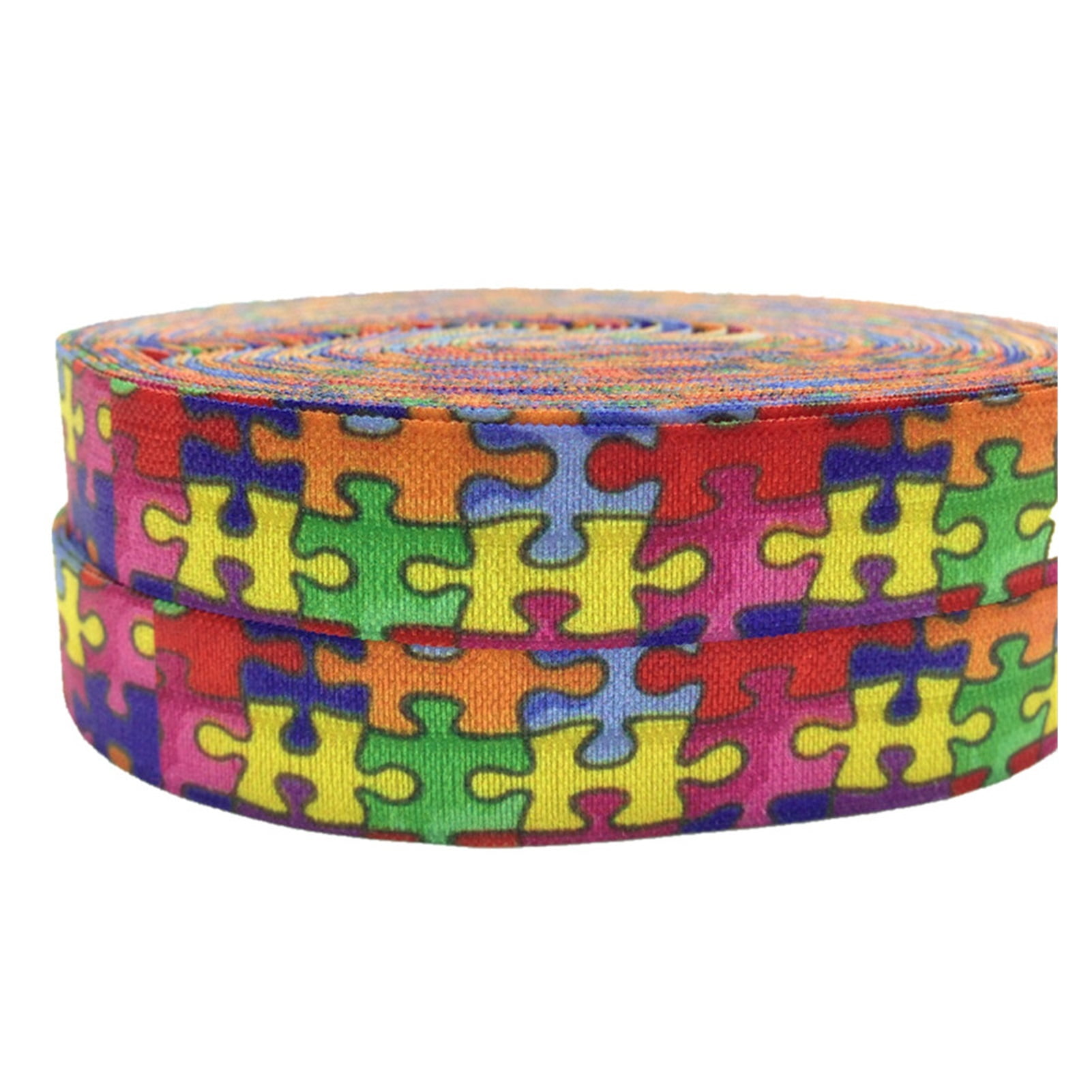 Diamond Stripe Print Fold Over Elastic Ribbon 16mm Geometry Webbing for ...