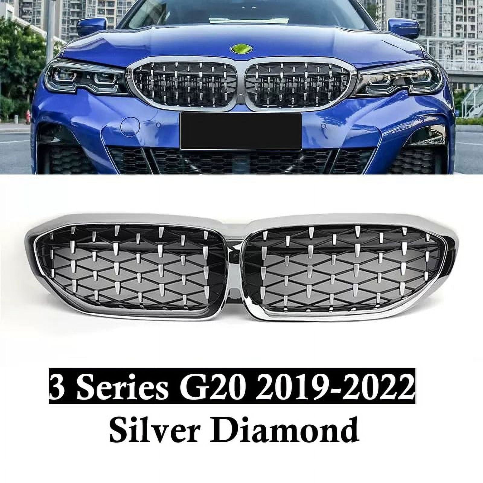 Diamond Style Grill For BMW New 3 Series G20 Racing Chrome Front Kidney ...