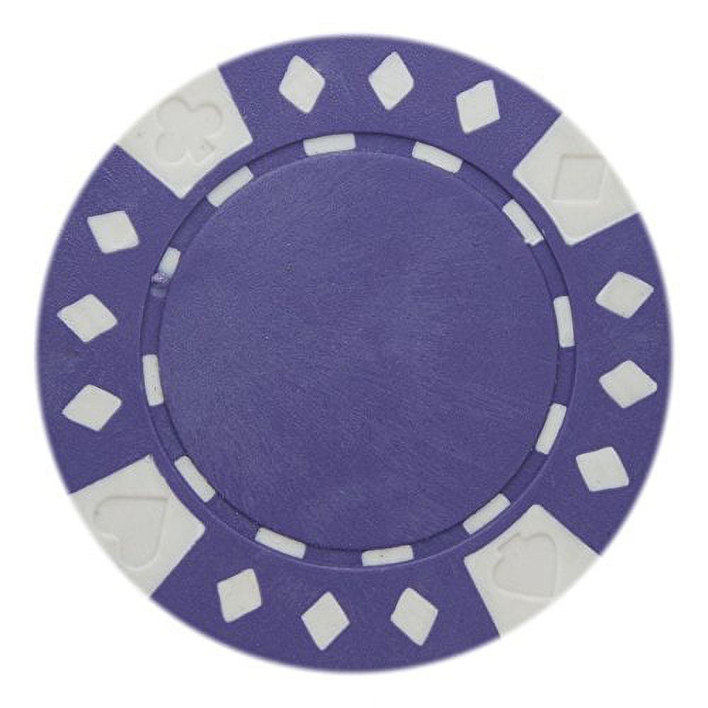 13.5g 500pc Stripe Suited V2 Clay Poker Chips Set - Walmart.com
