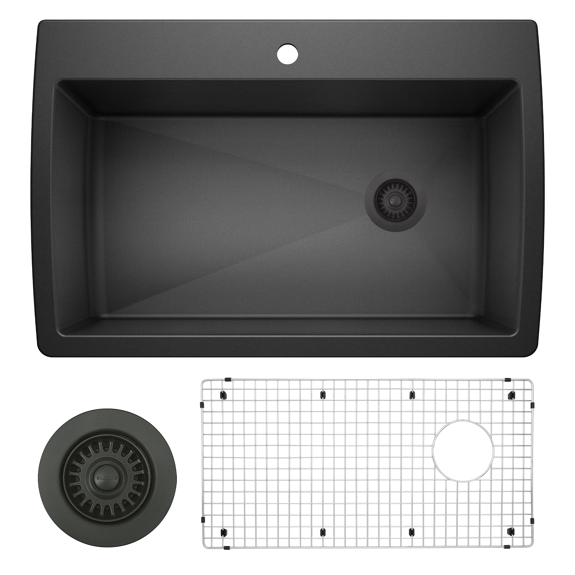 Diamond Super Single Dual Mount Kitchen Sink Kit with Accessories ...