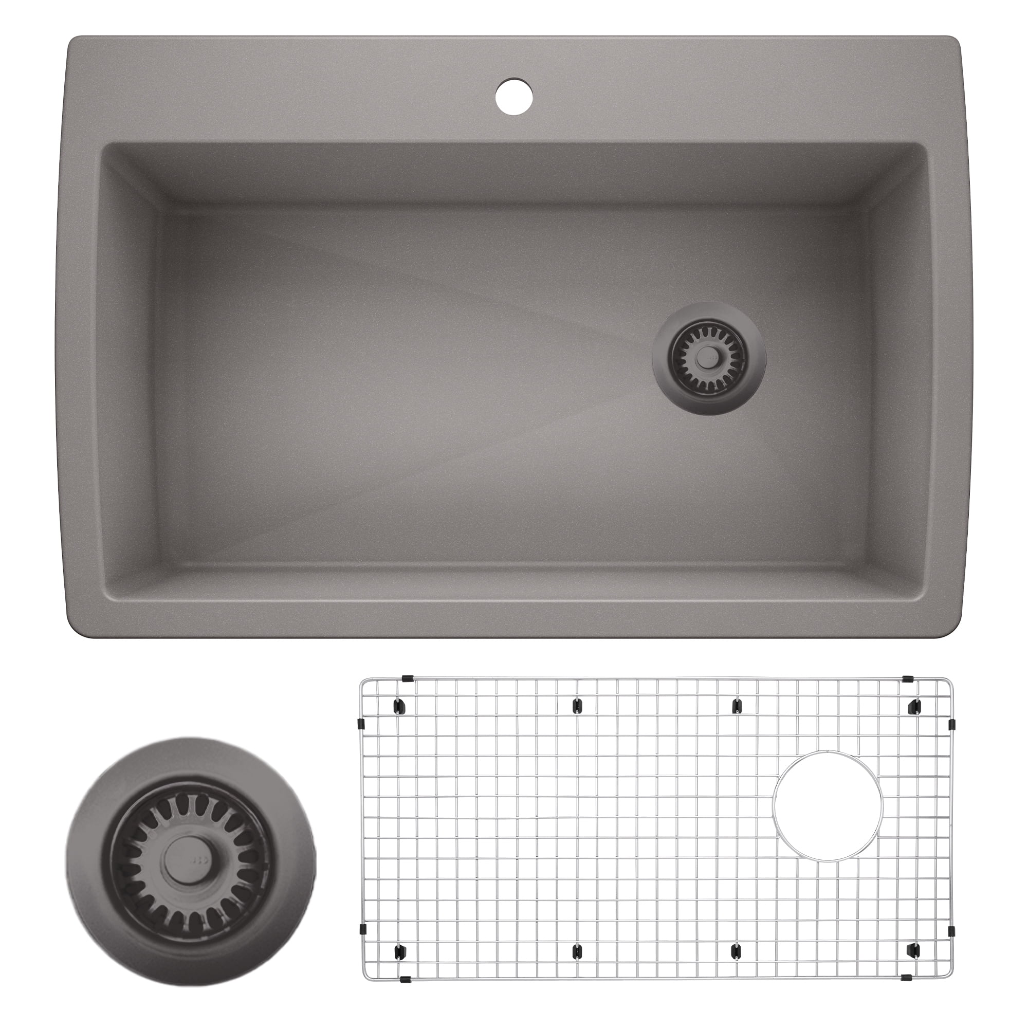 Diamond Super Single Dual Mount Kitchen Sink Kit with Accessories ...