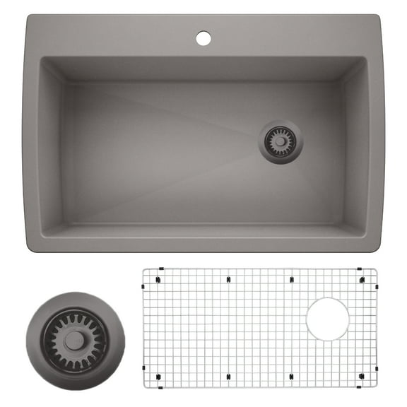 BLANCO DIAMOND Super Single Undermount - Biscuit - Walmart.com