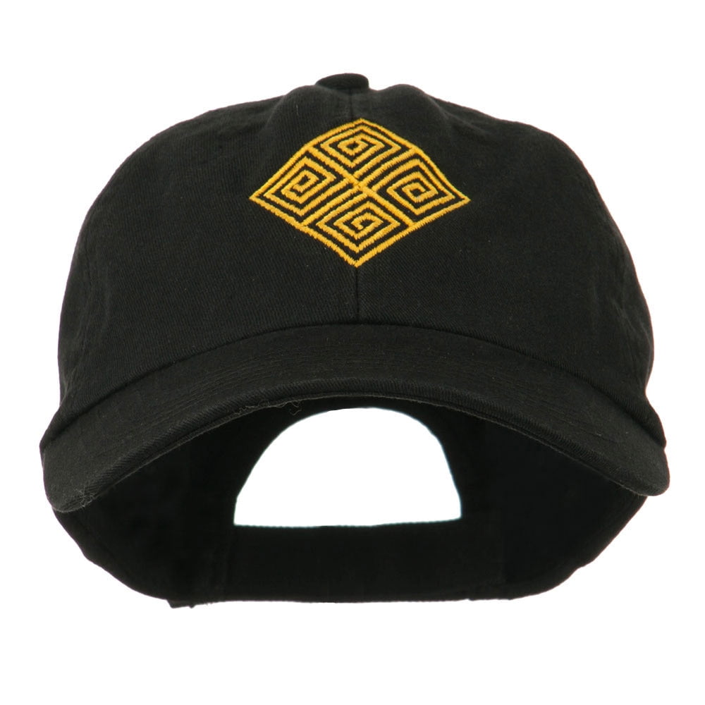 Diamond Swirl Emblem Embroidered Cap - Black OSFM - Walmart.com