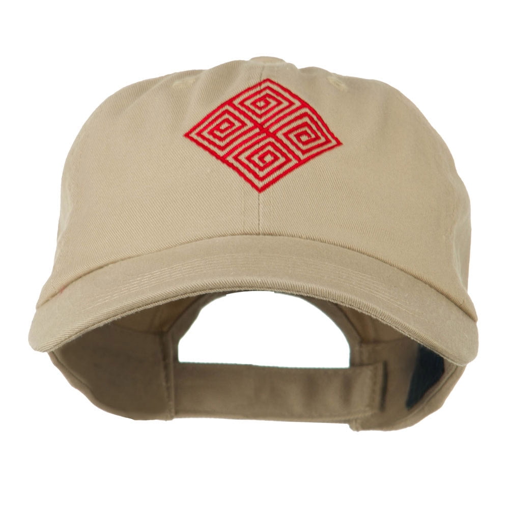 Diamond Swirl Emblem Embroidered Cap - Khaki OSFM - Walmart.com