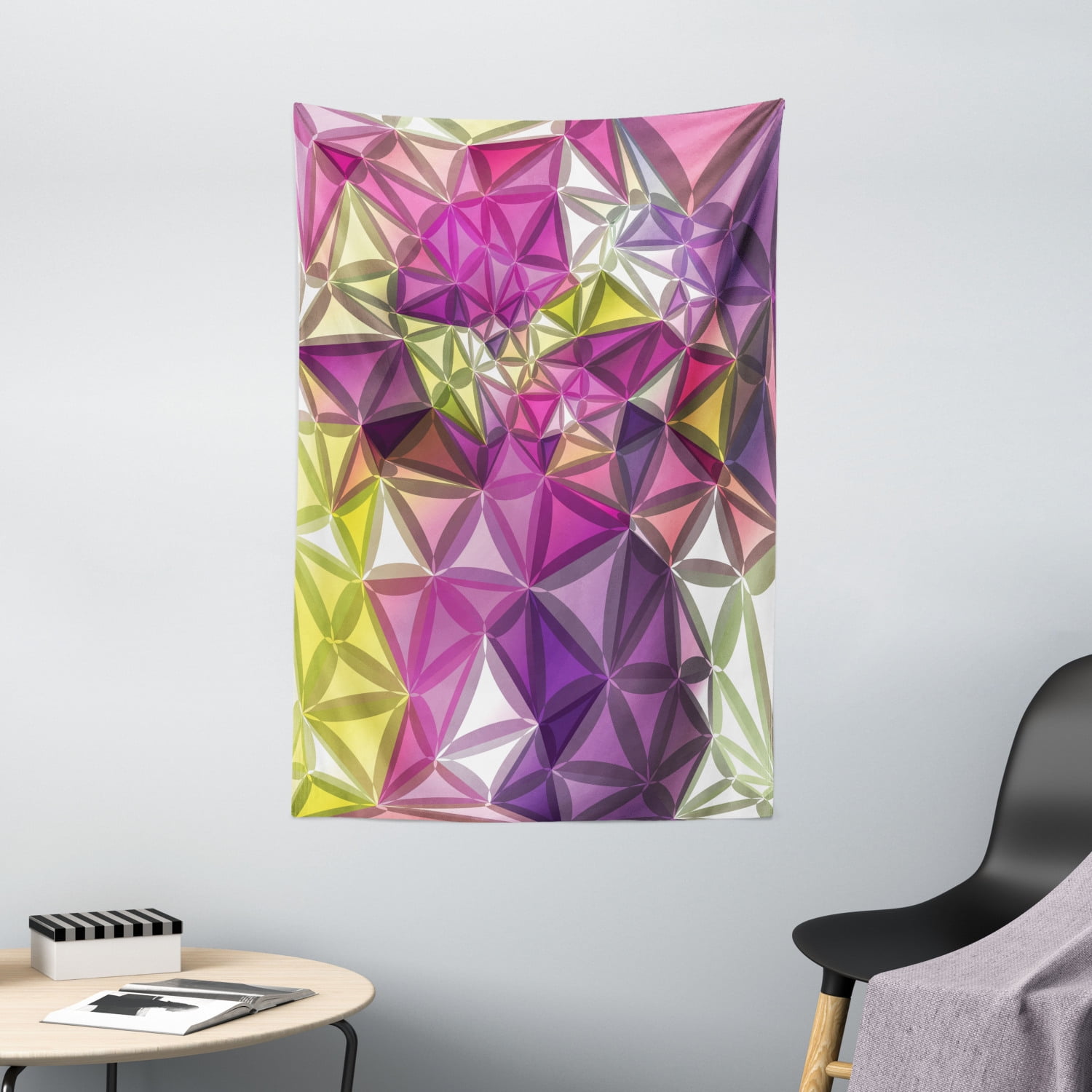 Diamond Tapestry, Abstract Ornate Gradient Different Size Diamond ...