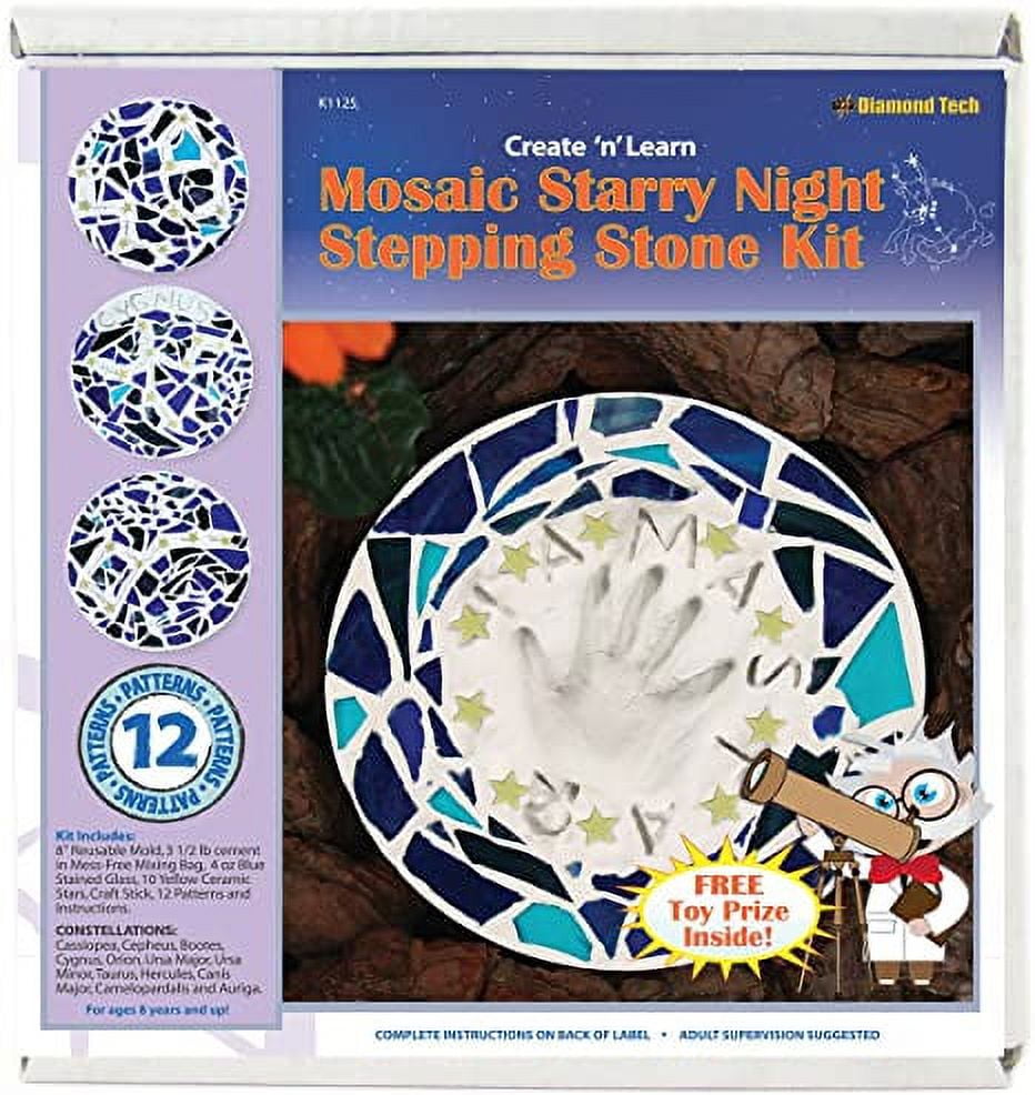 Mosaic Starry Night Stepping Stone Kit - Walmart.com