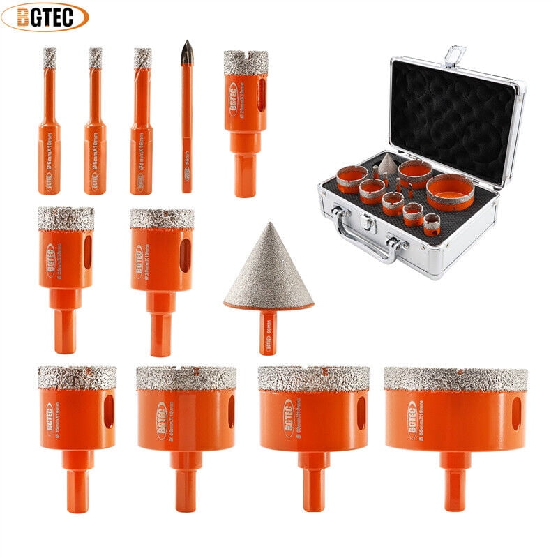 Diamond Tile Drill Bit Set Chamfer Bit Hole Saw Set for Porcelain ...