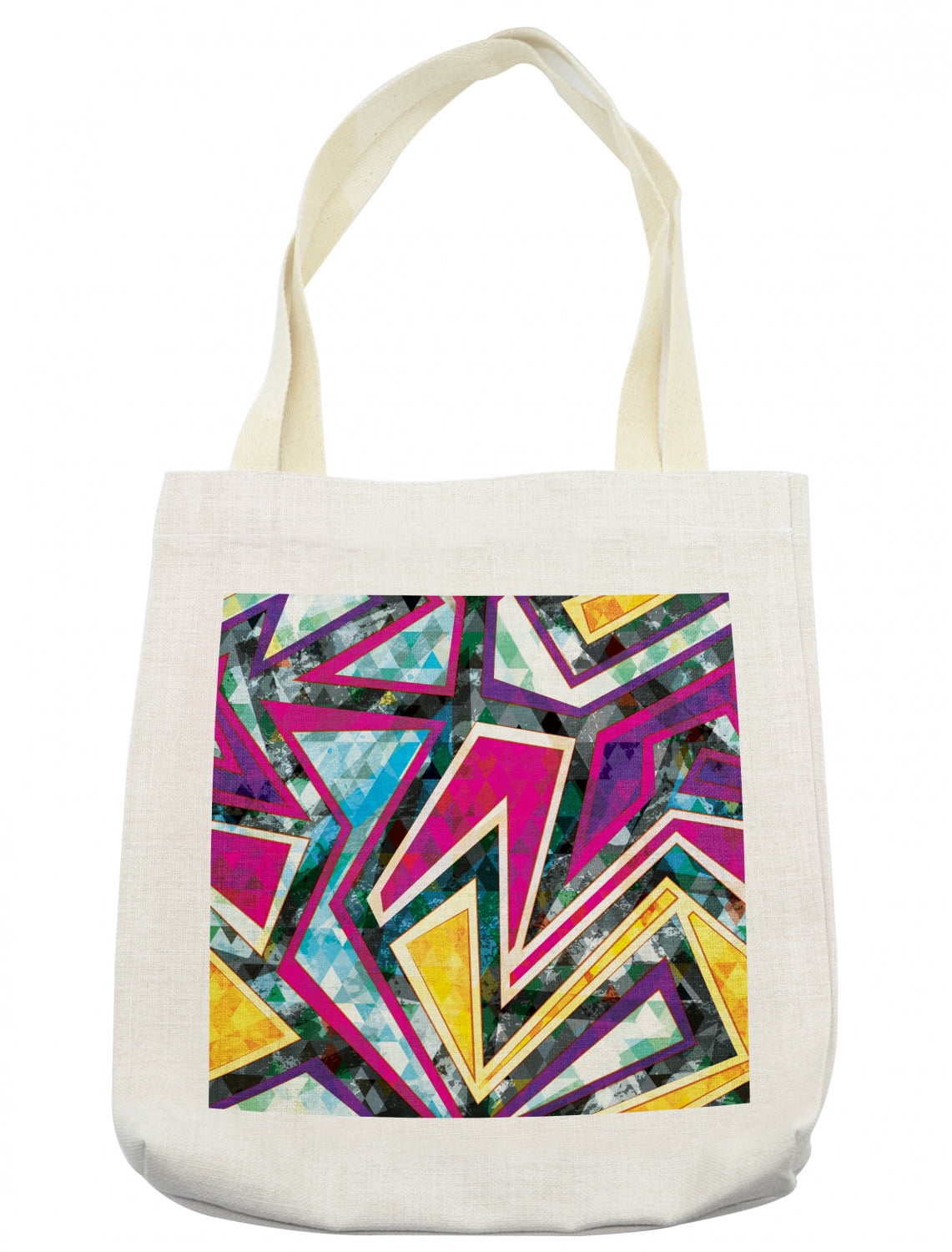 Diamond Tote Bag, Digital Diamond Motifs with Diagonal Technique ...