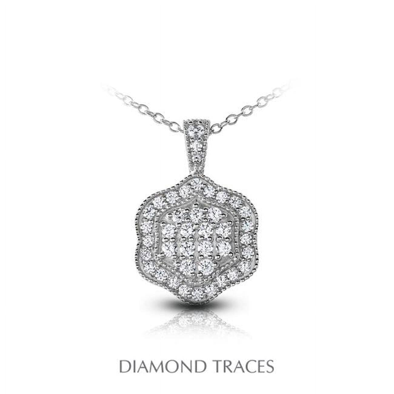Diamond Traces 0.68 Carat Total Natural Diamonds 18K White Gold Pave ...