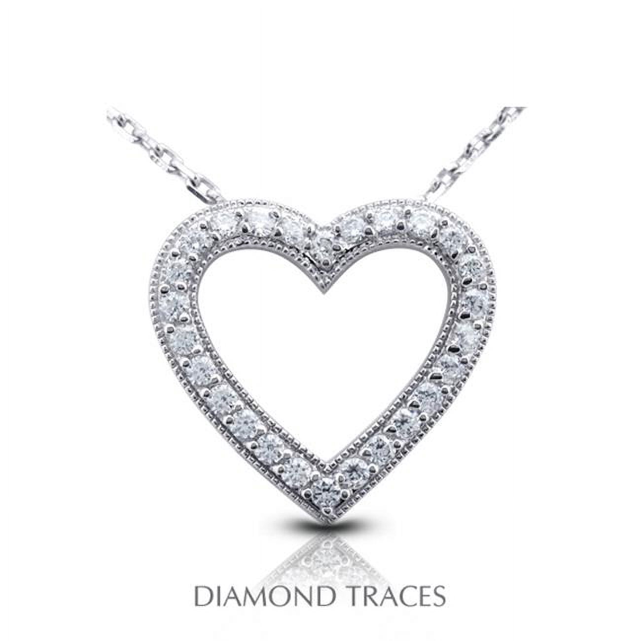 Diamond Traces 0.68 Carat Total Natural Diamonds 18K White Gold Prong ...