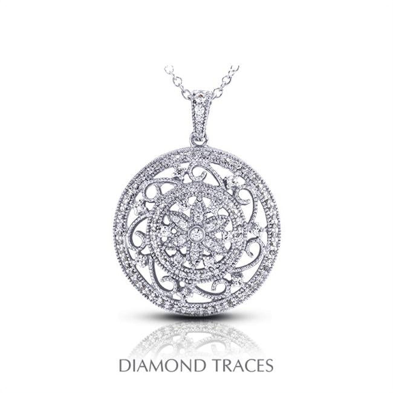 Diamond Traces 0.90 Carat Total Natural Diamonds 18K White Gold Pave ...