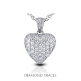 Diamond Traces 0.91 Carat Total Natural Diamonds 14K White Gold Pave ...