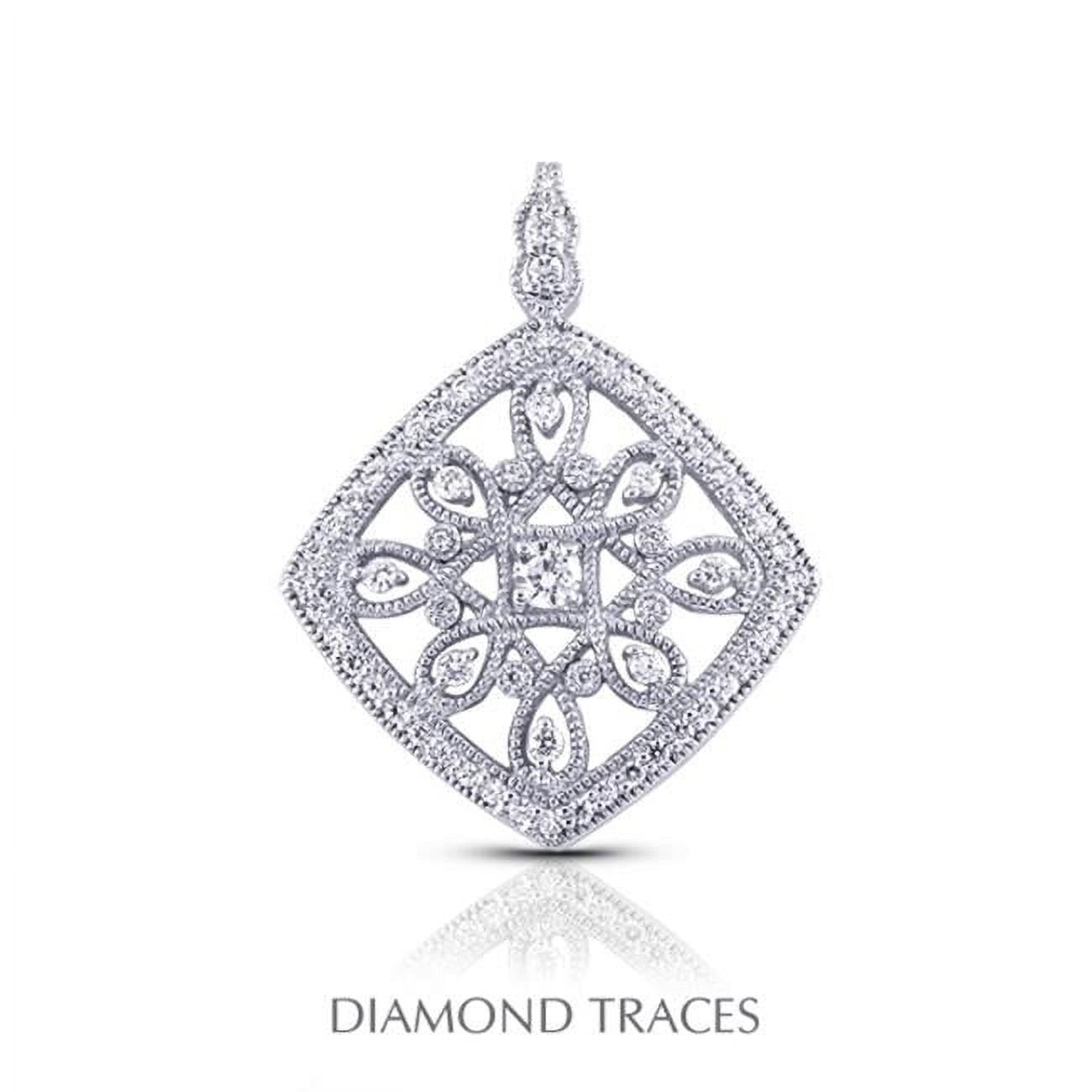 Diamond Traces 1.04 Carat Total Natural Diamonds 18K White Gold Prong ...