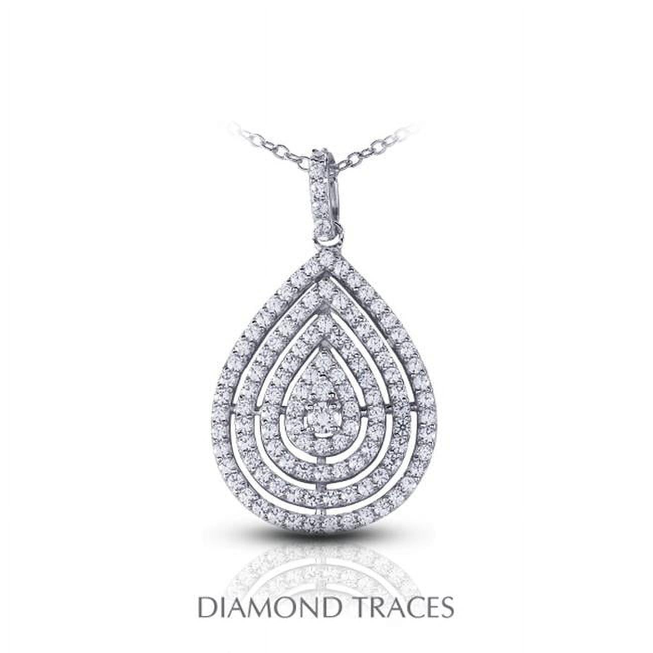 Diamond Traces 1.09 Carat Total Natural Diamonds 14K White Gold Prong ...