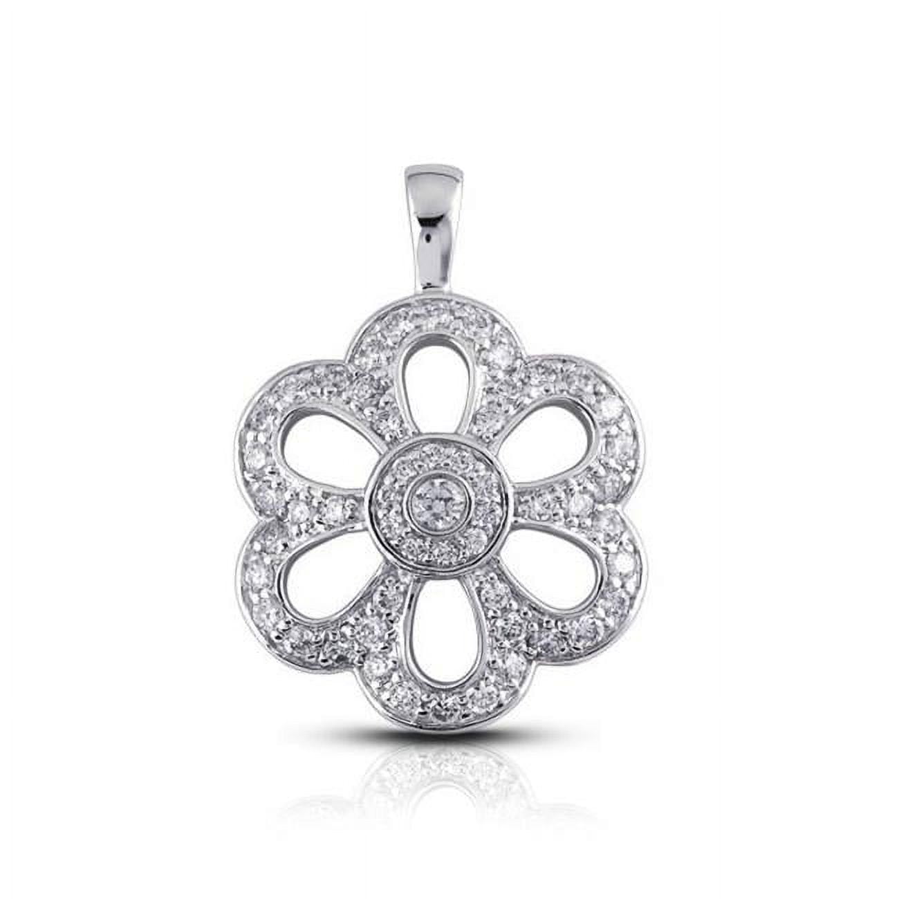 Diamond Traces 1.23 Carat Total Natural Diamonds 14K White Gold Pave ...