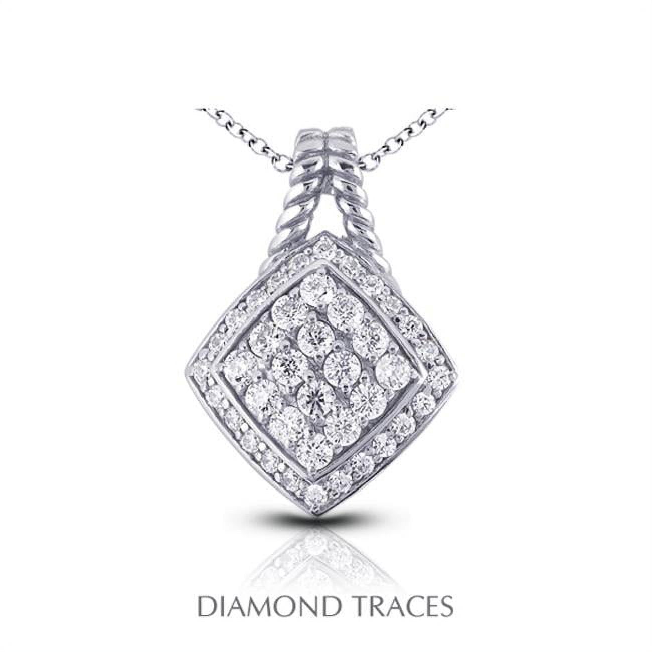 Diamond Traces 1.26 Carat Total Natural Diamonds 14K White Gold Pave ...